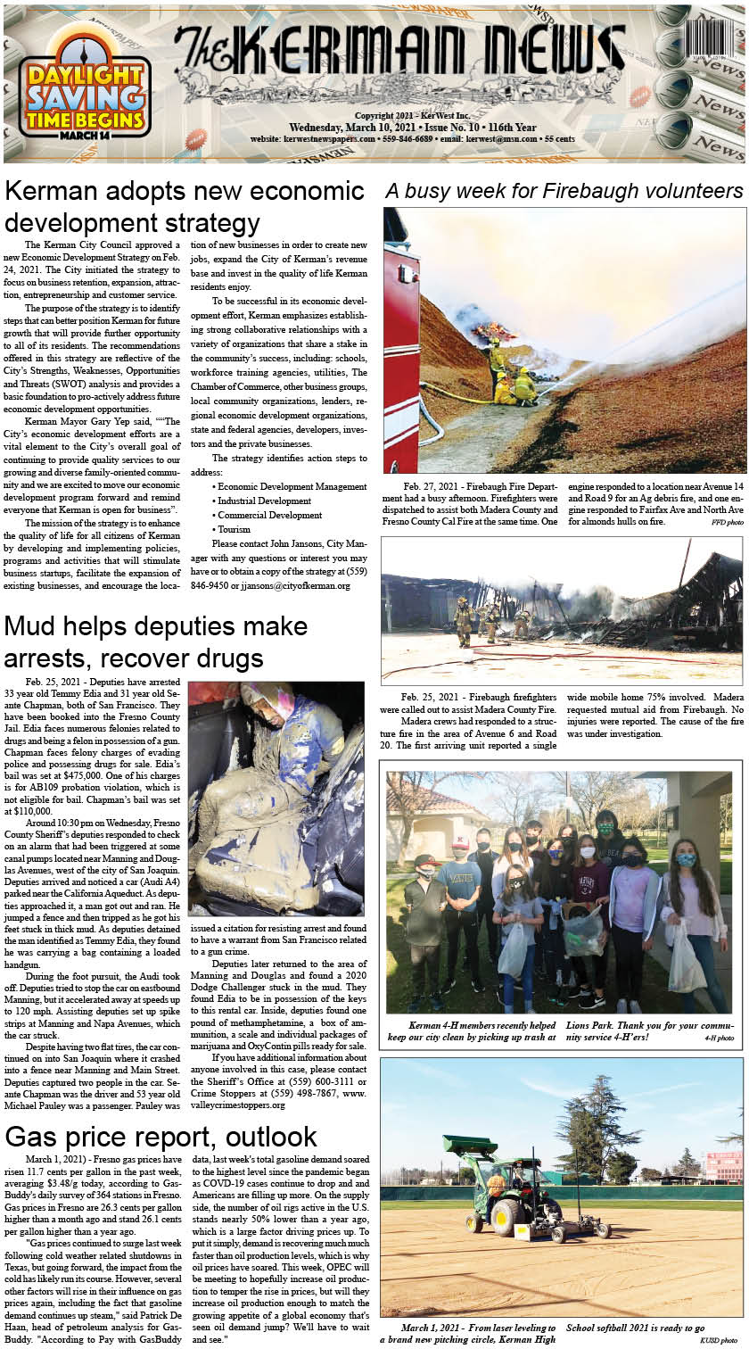 kerman news firebaugh mendota journal san joaquin tranquillity west ...